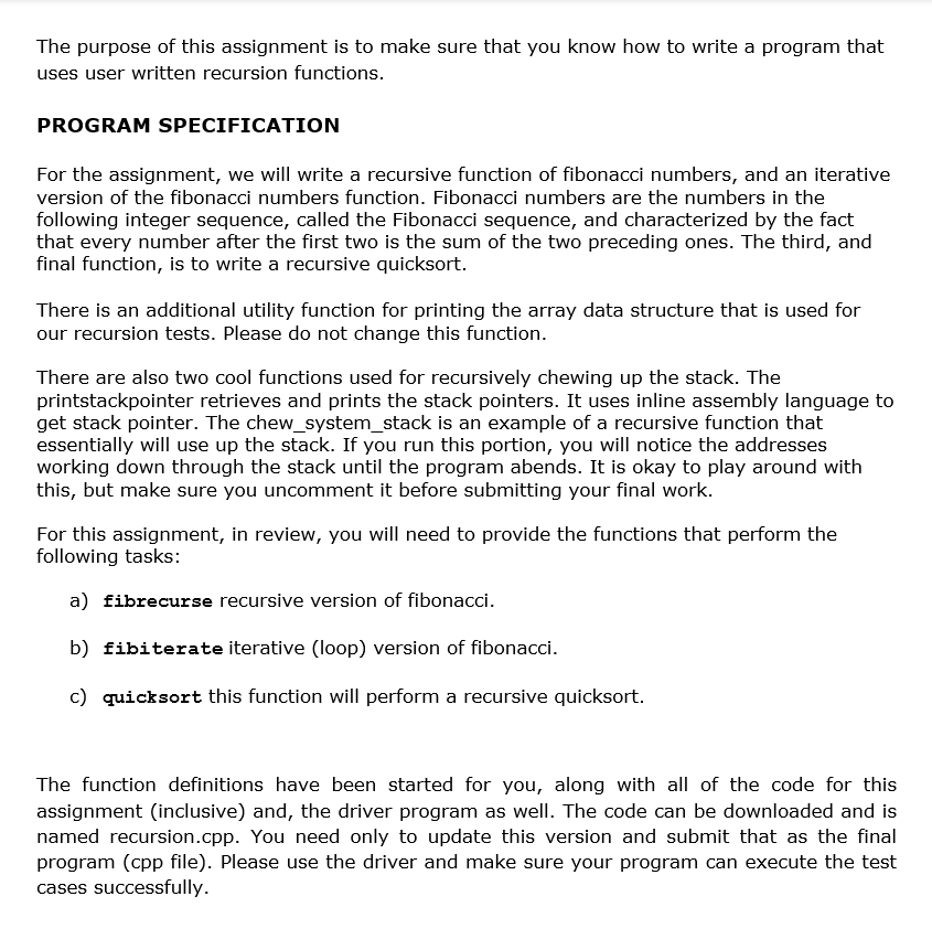 Solved In C++ language, please use code provided below, DO | Chegg.com