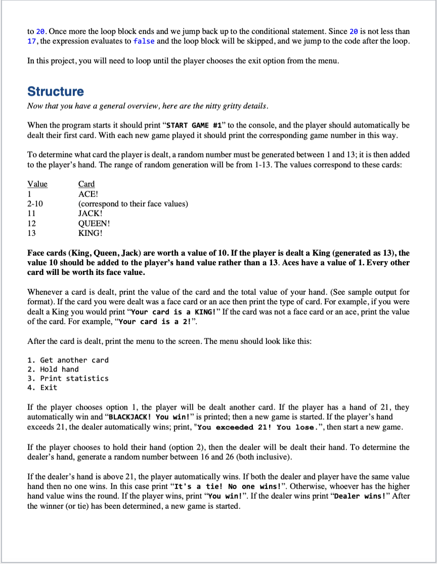 Solved P1: Blackjack Overview In this project students will | Chegg.com