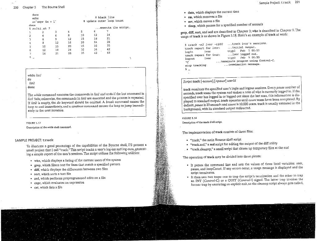 Solved *****Bourne Shell Script***** Write a script that | Chegg.com