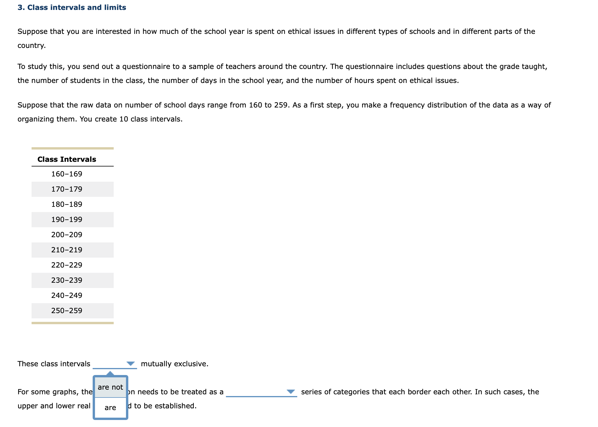 Solved Class intervals and limitsSuppose that you are | Chegg.com