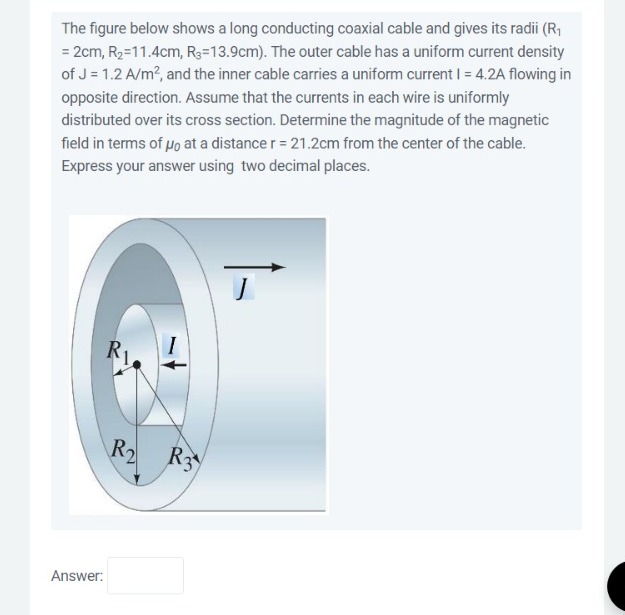 Solved The figure below shows a long conducting coaxial | Chegg.com