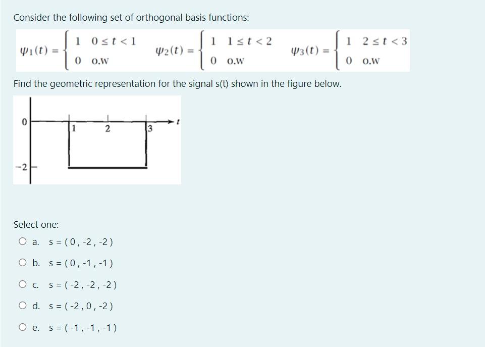 Solved Consider the following set of orthogonal basis | Chegg.com