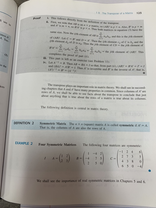 Solved 298 Chapter 4 Vector Spaces not. list the ax In | Chegg.com