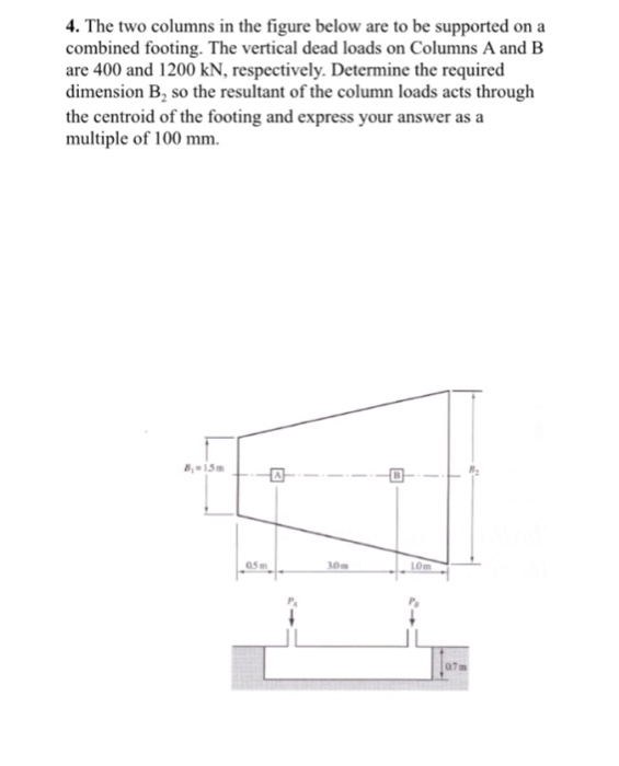 Solved 4. The two columns in the figure below are to be | Chegg.com