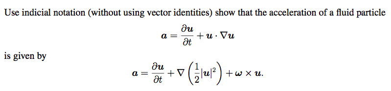 Solved Use indicial notation (without using vector | Chegg.com