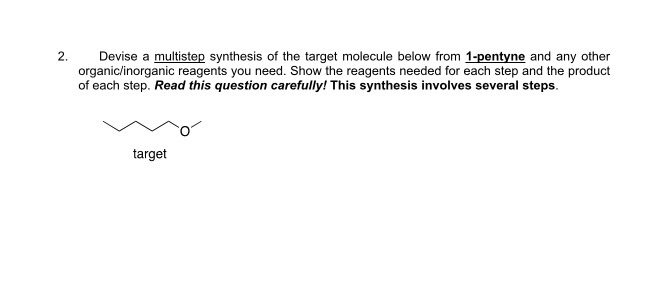 Solved Devise a multistep synthesis of the target molecule | Chegg.com