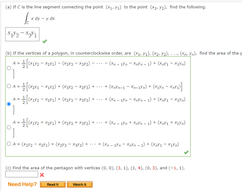 Solved (a) If C is the line segment connecting the point | Chegg.com
