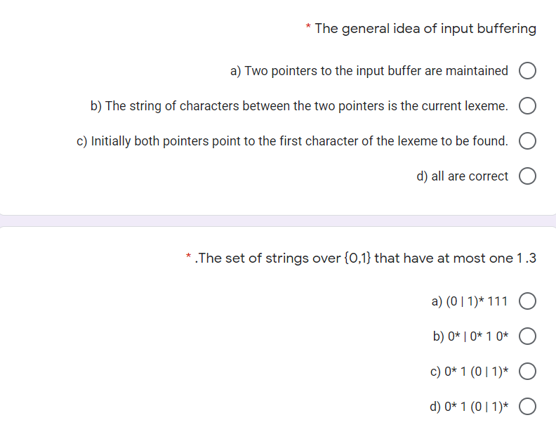 Solved * The general idea of input buffering a) Two pointers | Chegg.com Solved * The general idea of input buffering a) Two pointers | Chegg.com