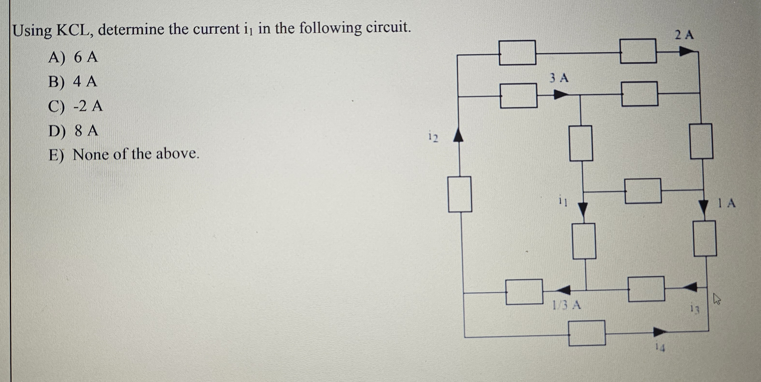 Solved Using Kcl determine The Current I1 in The