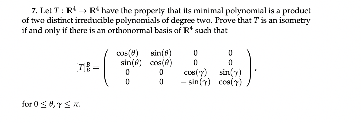 Solved Prove that T is an isometry | Chegg.com