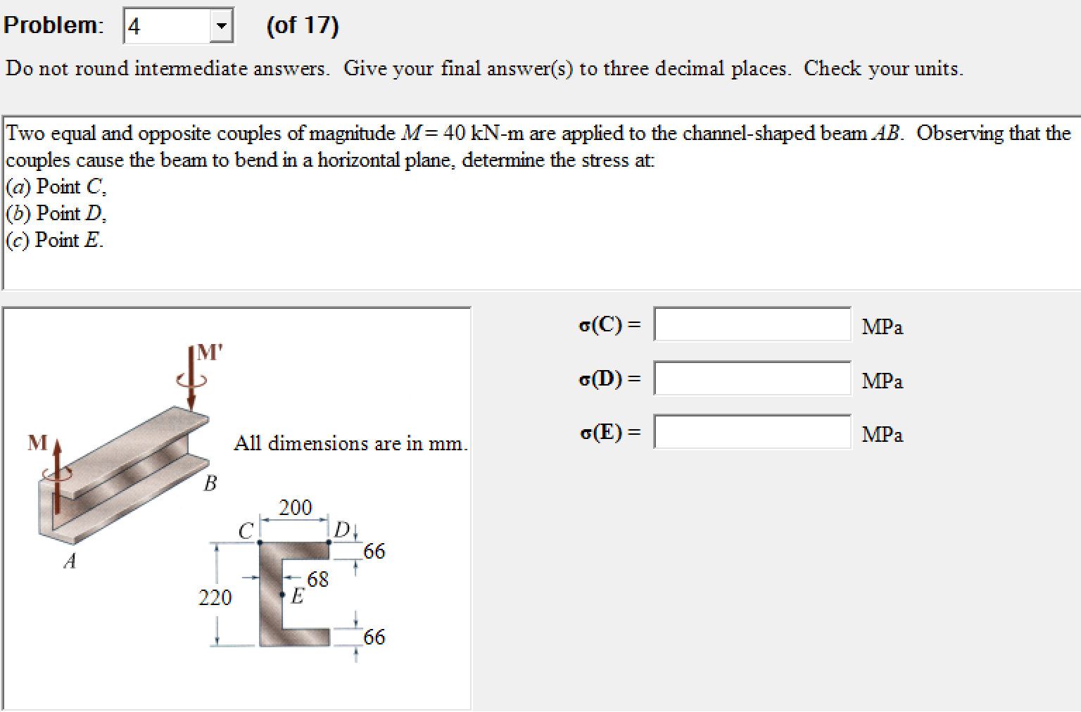 Solved Problem: (of 17) Do not round intermediate answers. | Chegg.com