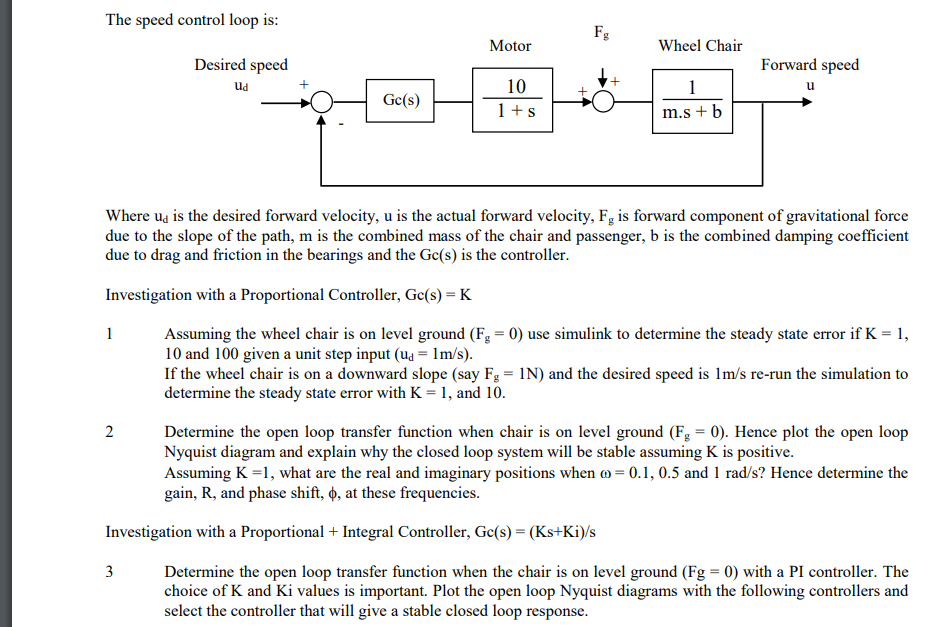 Solved Determine the open loop transfer function when | Chegg.com