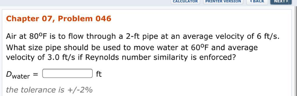 Solved CALCULATOR PRINTER VERSION BACK NEXT) Chapter 07, | Chegg.com