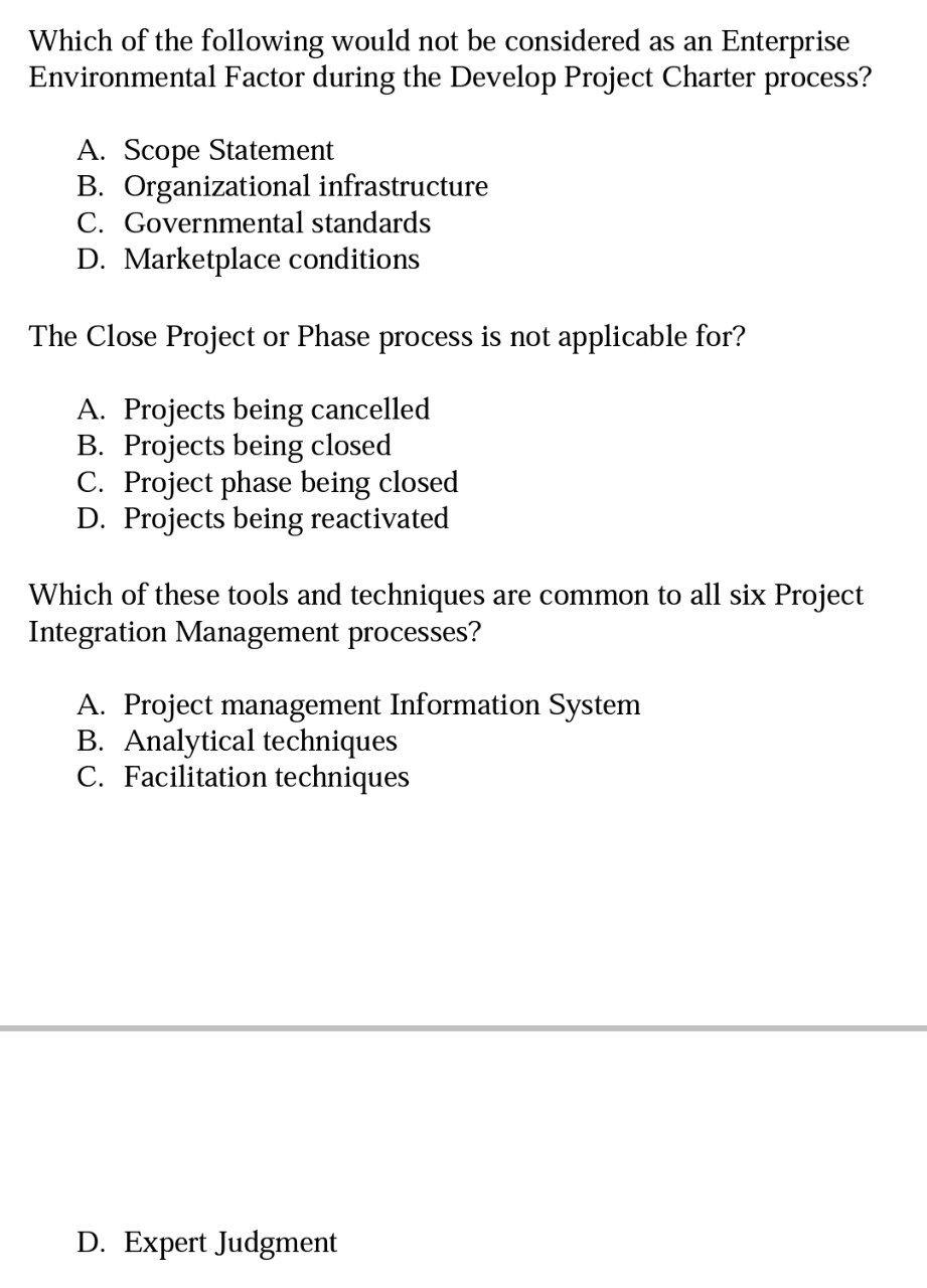 Solved Which of the following would not be considered as an | Chegg.com