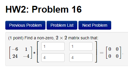 Solved HW2: Problem 16 Previous Problem Problem List Next | Chegg.com