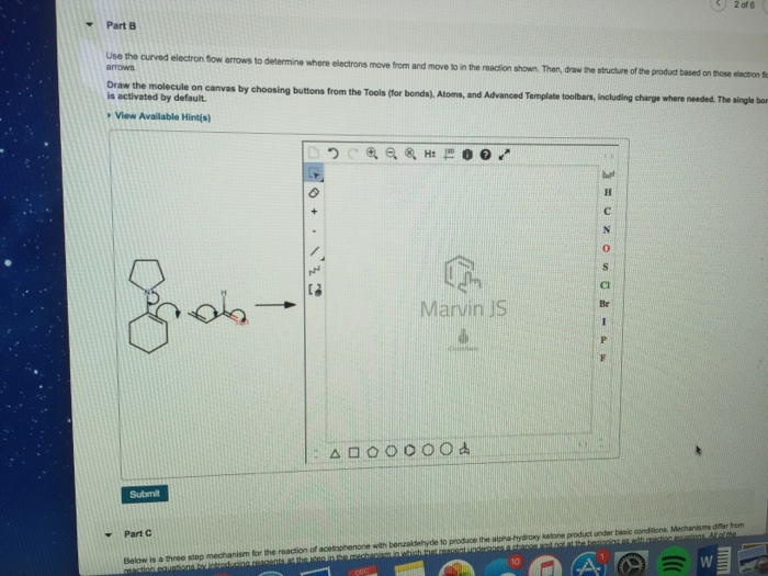 Solved 2of6 Part B Use the curved electron flow arrows to | Chegg.com