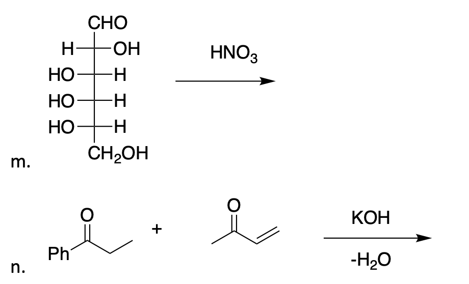 Solved HNO3 CHO H. OH HOH HO. H HO- H CH2OH m. KOH 요 요 + Ph | Chegg.com