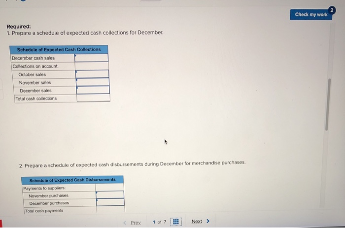 Solved Problem 9-12 Schedules of Expected Cash Collections | Chegg.com