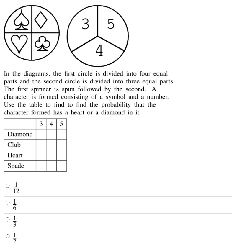 Solved 35 4 In the diagrams, the first circle is divided | Chegg.com