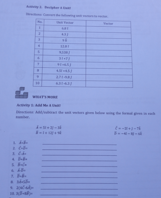 Solved Activity 2. Decipher A Unit! Directions: Convert the | Chegg.com