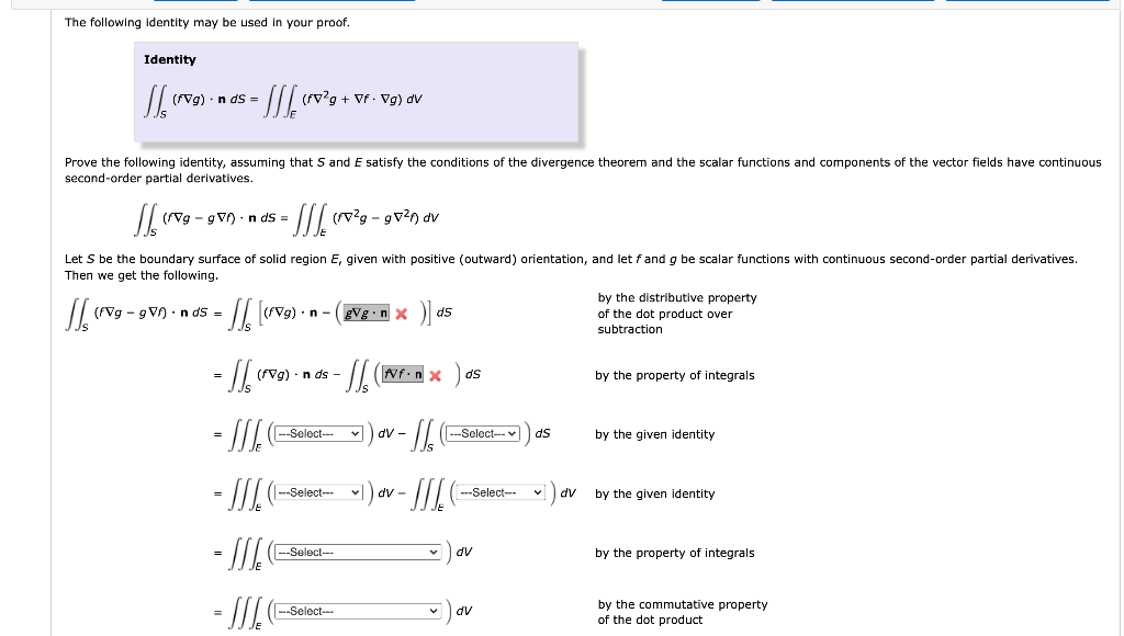 Solved Prove the following identity, assuming that S and E | Chegg.com