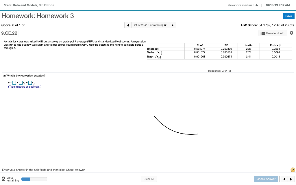 Solved Stats: Data and Models, 5th Edition alexandra | Chegg.com