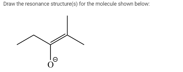 Solved Draw the resonance structure(s) for the molecule | Chegg.com