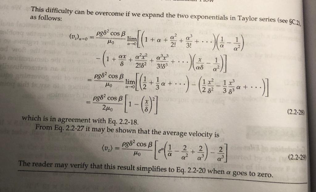 Solved Rework the falling film problem for a position | Chegg.com