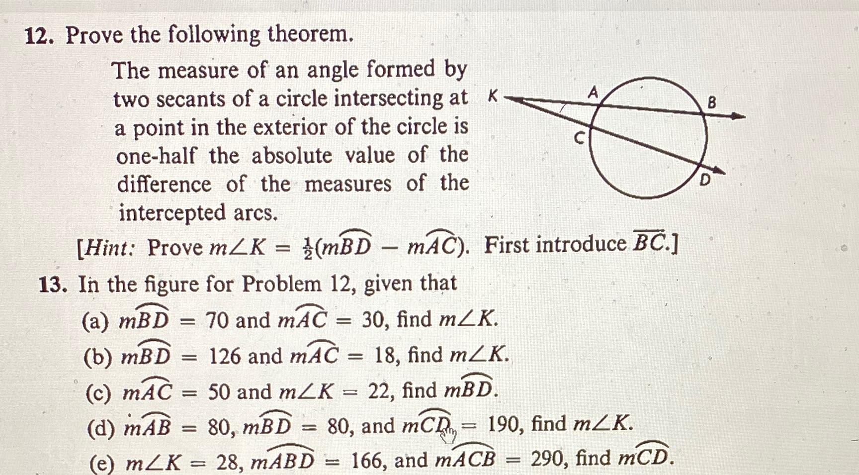 Solved PLEASE SHOW ALL WORK!!! DO NOT DO 12. JUST USE THE | Chegg.com