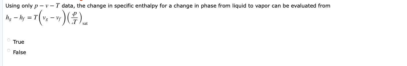 Solved The enthalpy and entropy departures of a gas are | Chegg.com