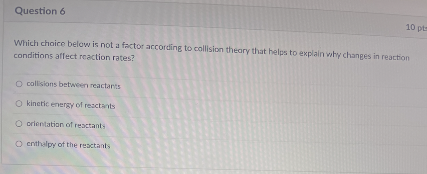 Solved Which choice below is not a factor according to | Chegg.com