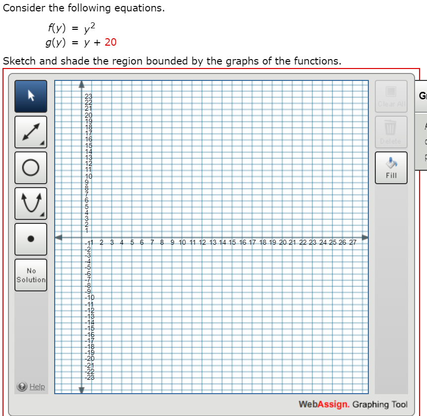 Solved 9 - 10 Help WebAssign. Graphing Tool Find the area of | Chegg.com