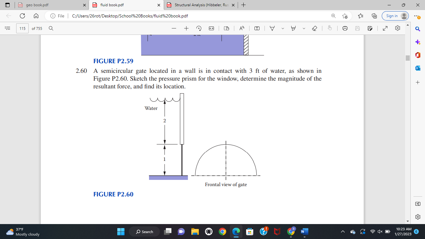 Solved answer is RF= 252.455lbf and Zr=2.6027ft show work to | Chegg.com