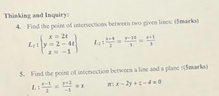 Solved hinking and inquiry: 4. Find the point of | Chegg.com
