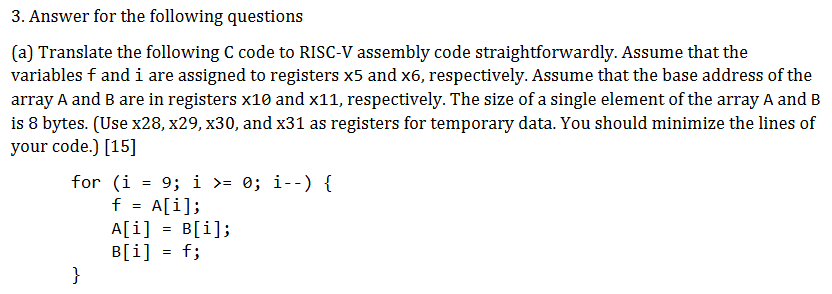 Solved 3 Answer For The Following Questions A Translate