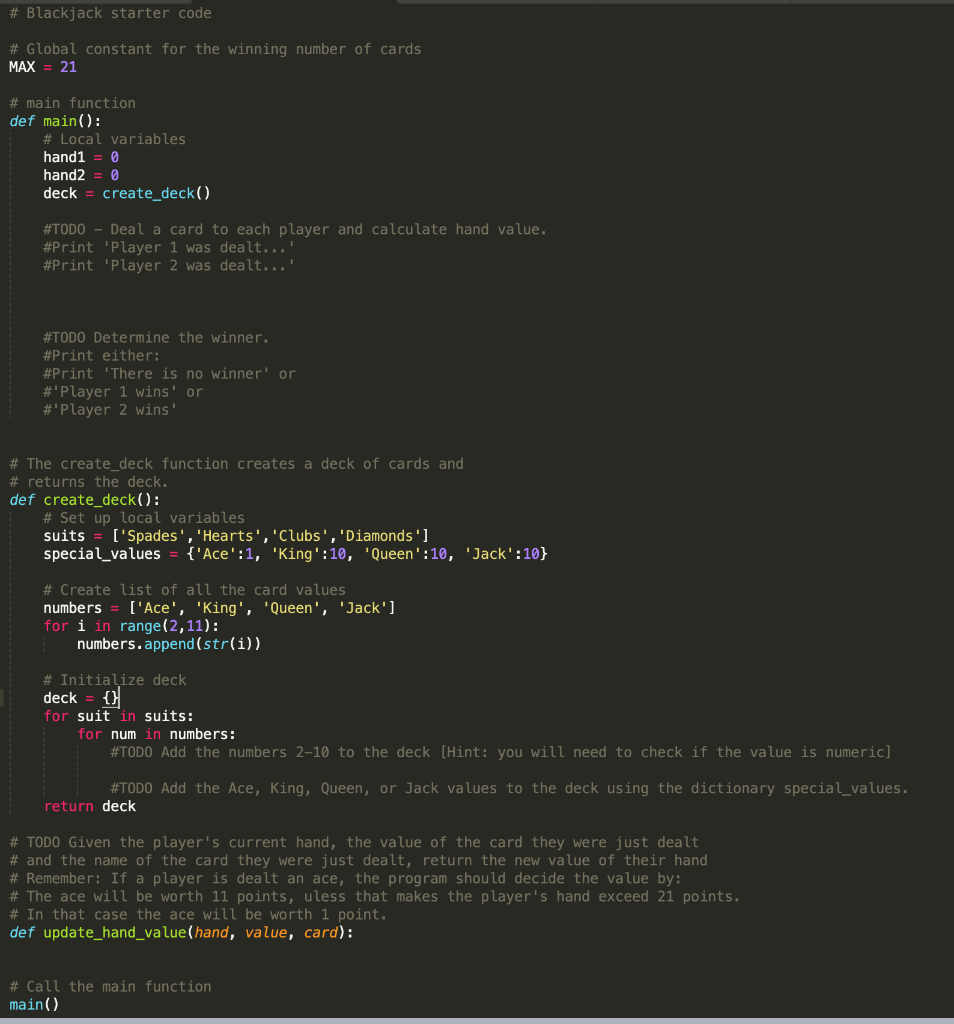 Solved You saw the card_dealer.py program that simulates | Chegg.com