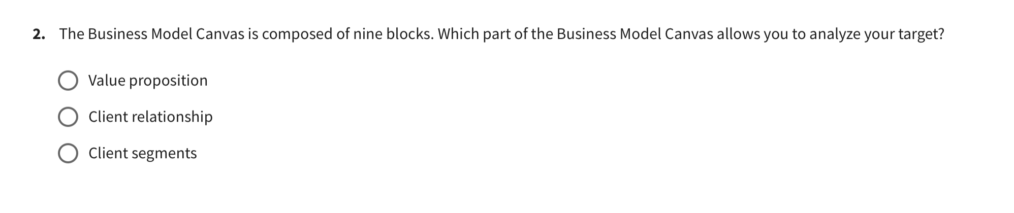 Solved The Business Model Canvas is composed of nine blocks. | Chegg.com