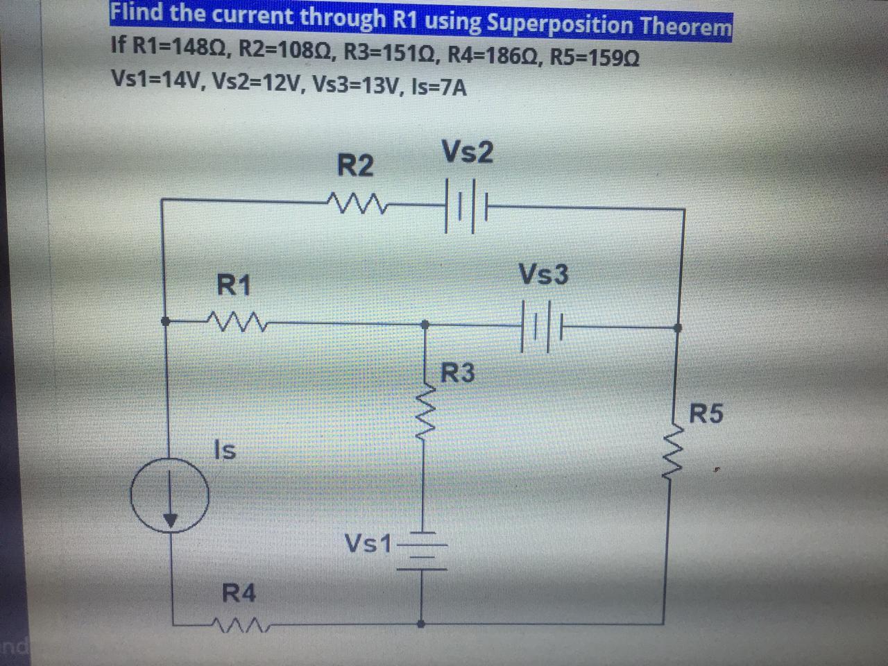 Solved Question 3 Analyzing A Circuit Using Superposition