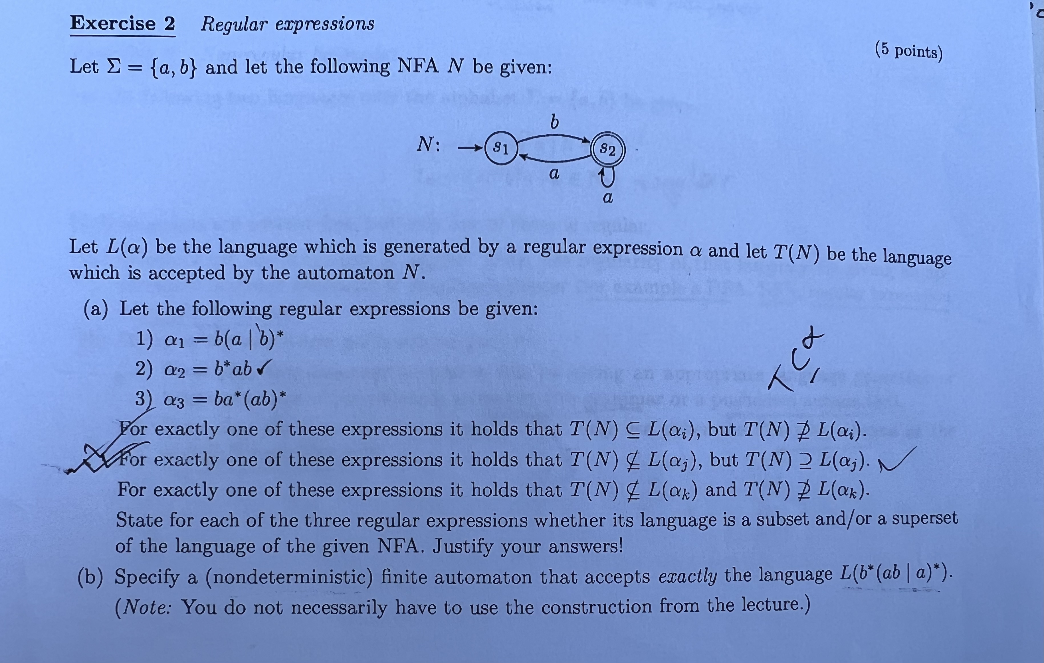Solved Let \\( \\Sigma=\\{a, b\\} \\) and let the following | Chegg.com