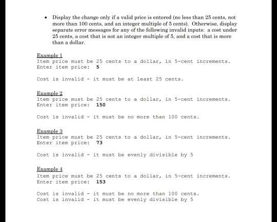Solved Write the pseudocode that determines the change to be | Chegg.com
