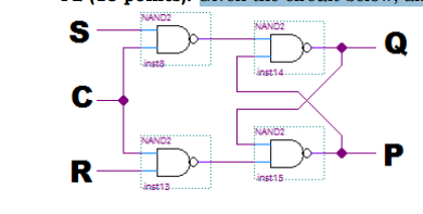 Solved NAND logic circuitGiven the circuit below, answer the | Chegg.com