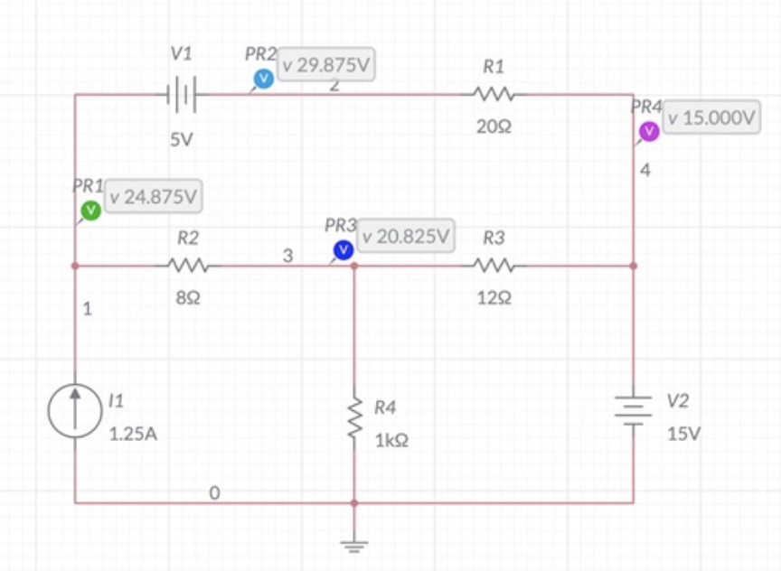 Solved Solve 3 Please Use Multisim to find the nodal | Chegg.com