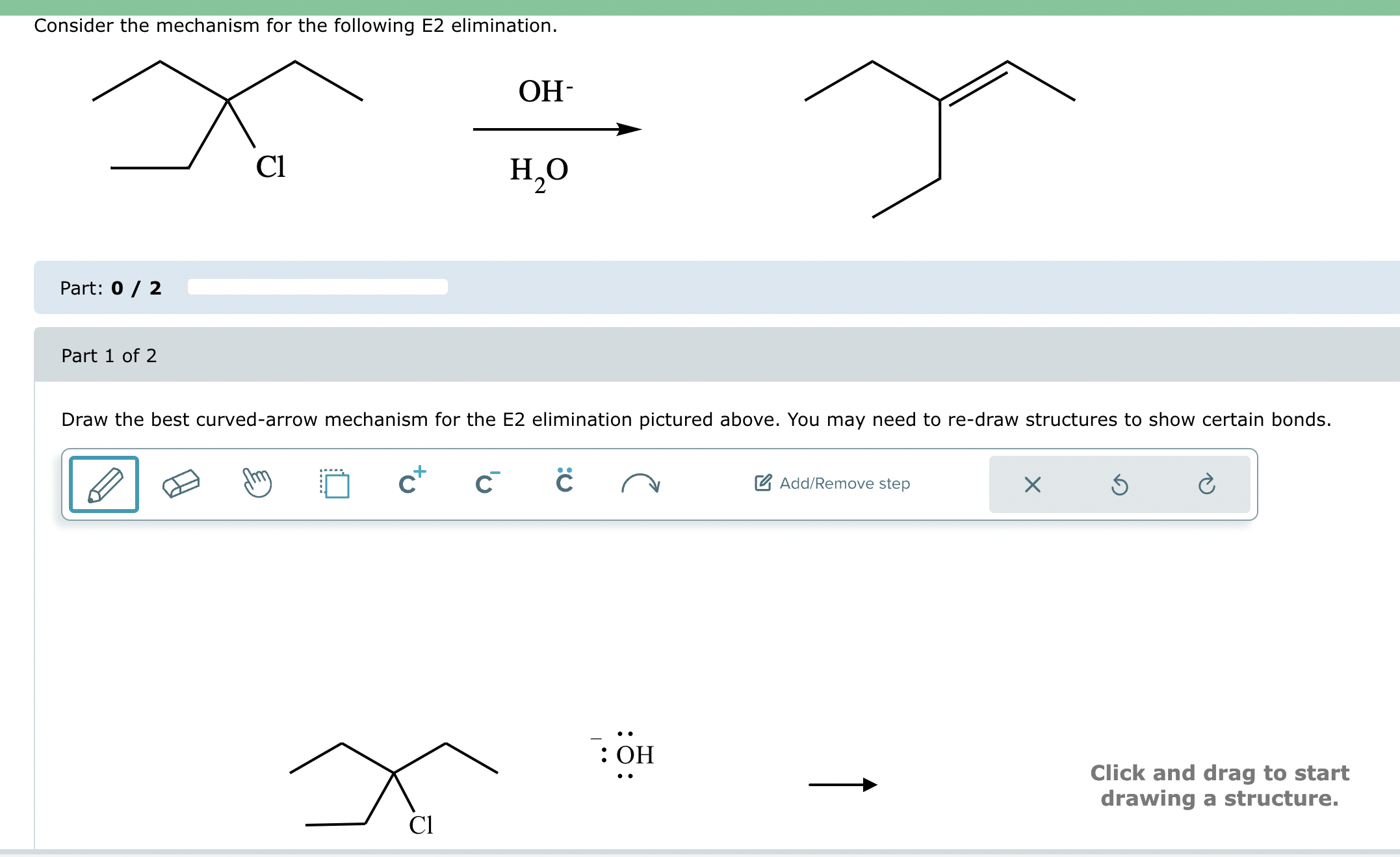 Solved Consider the mechanism for the following E2 | Chegg.com