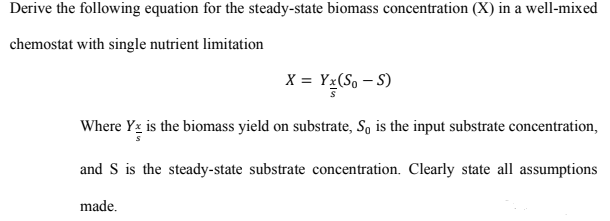 Derive the following equation for the steady-state | Chegg.com