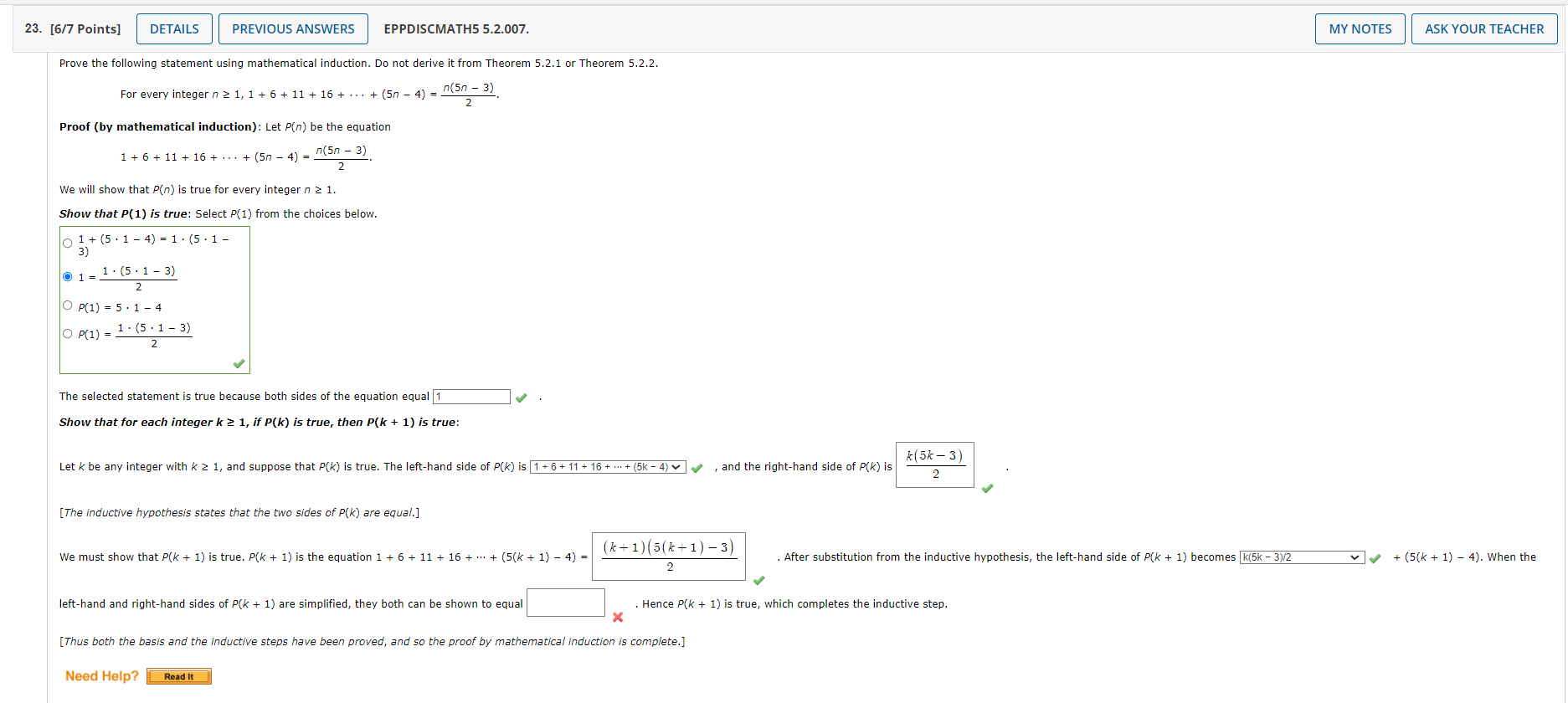 Solved [6/7 Points] EPPDISCMATH5 5.2.007. Prove the | Chegg.com