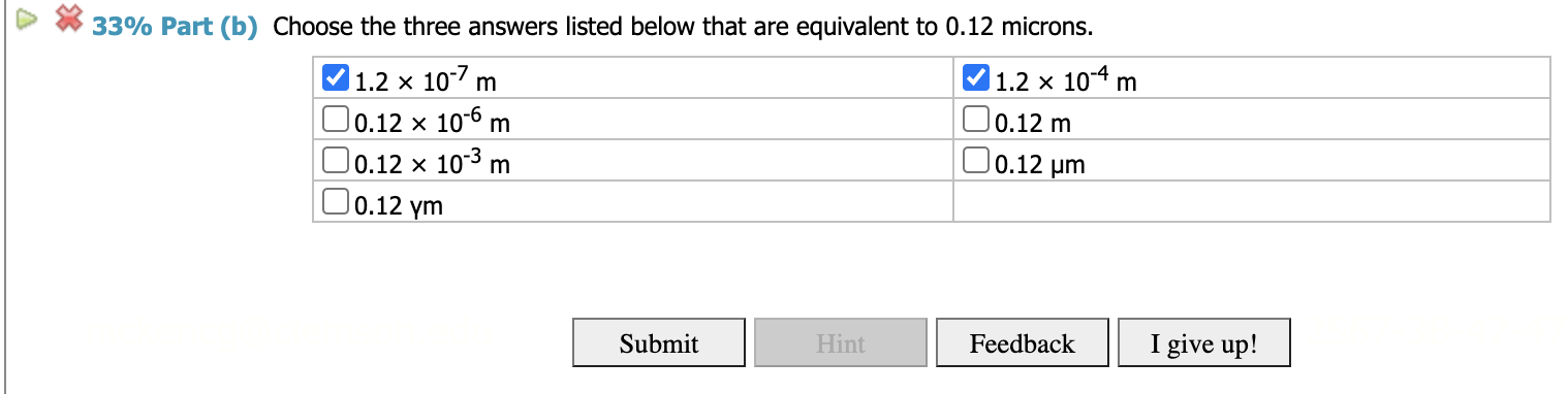 Solved 33% Part (b) Choose the three answers listed below | Chegg.com