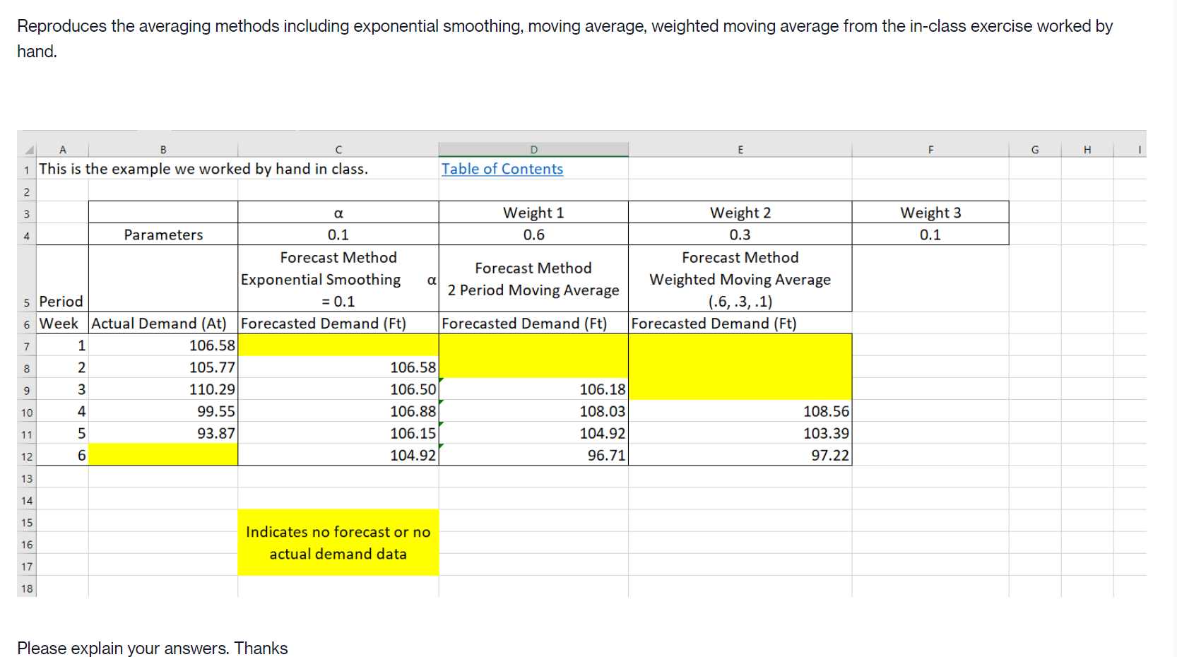 Solved Reproduces the averaging methods including | Chegg.com