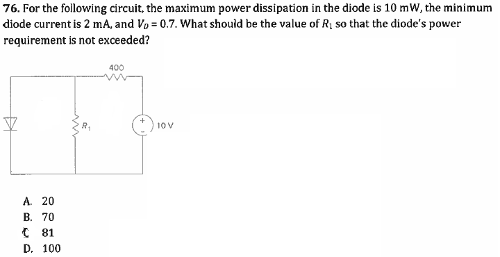 Solved For the following circuit, the maximum power | Chegg.com