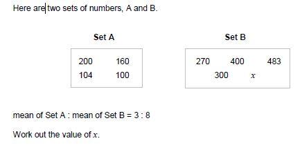Solved Here are two sets of numbers, A and B. Set A Set B B | Chegg.com