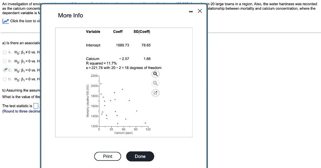 Solved An investigation of environmental causes of disease | Chegg.com